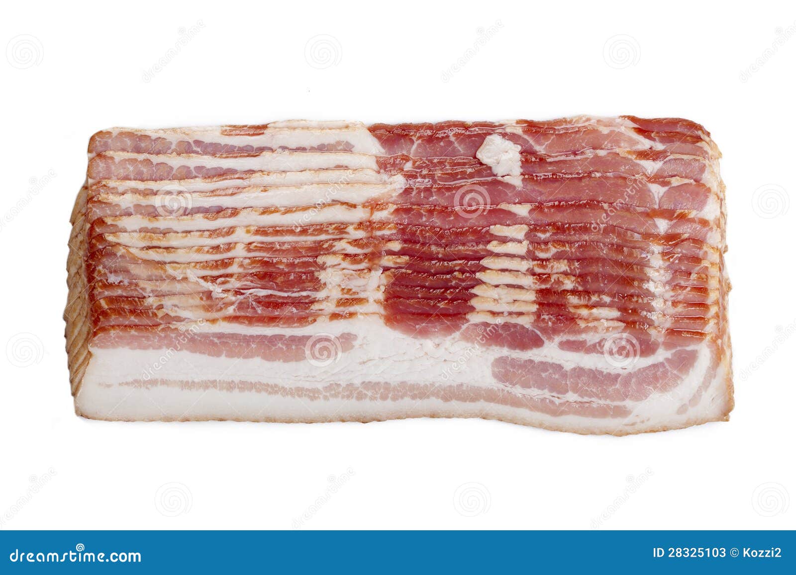 Stack of raw bacon stock image. Image of drink, color - 28325103