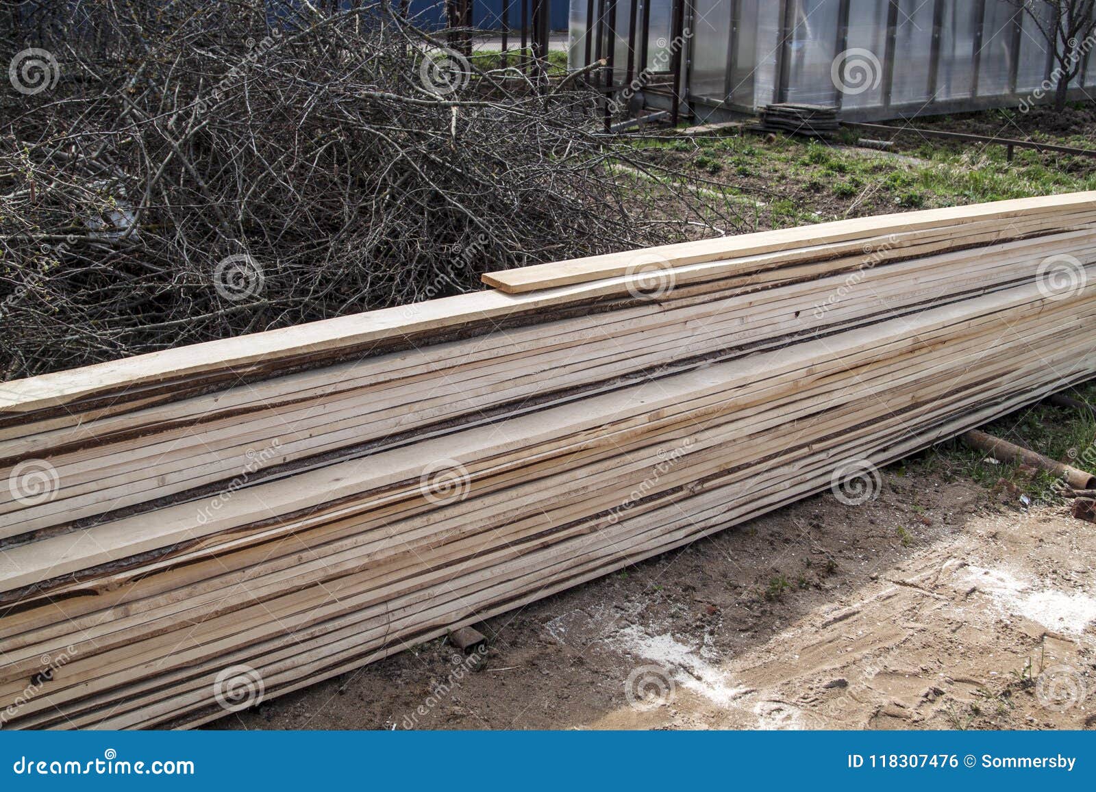Stack of Raw Boards for Formwork Stock Photo - Image of timber, stack ...