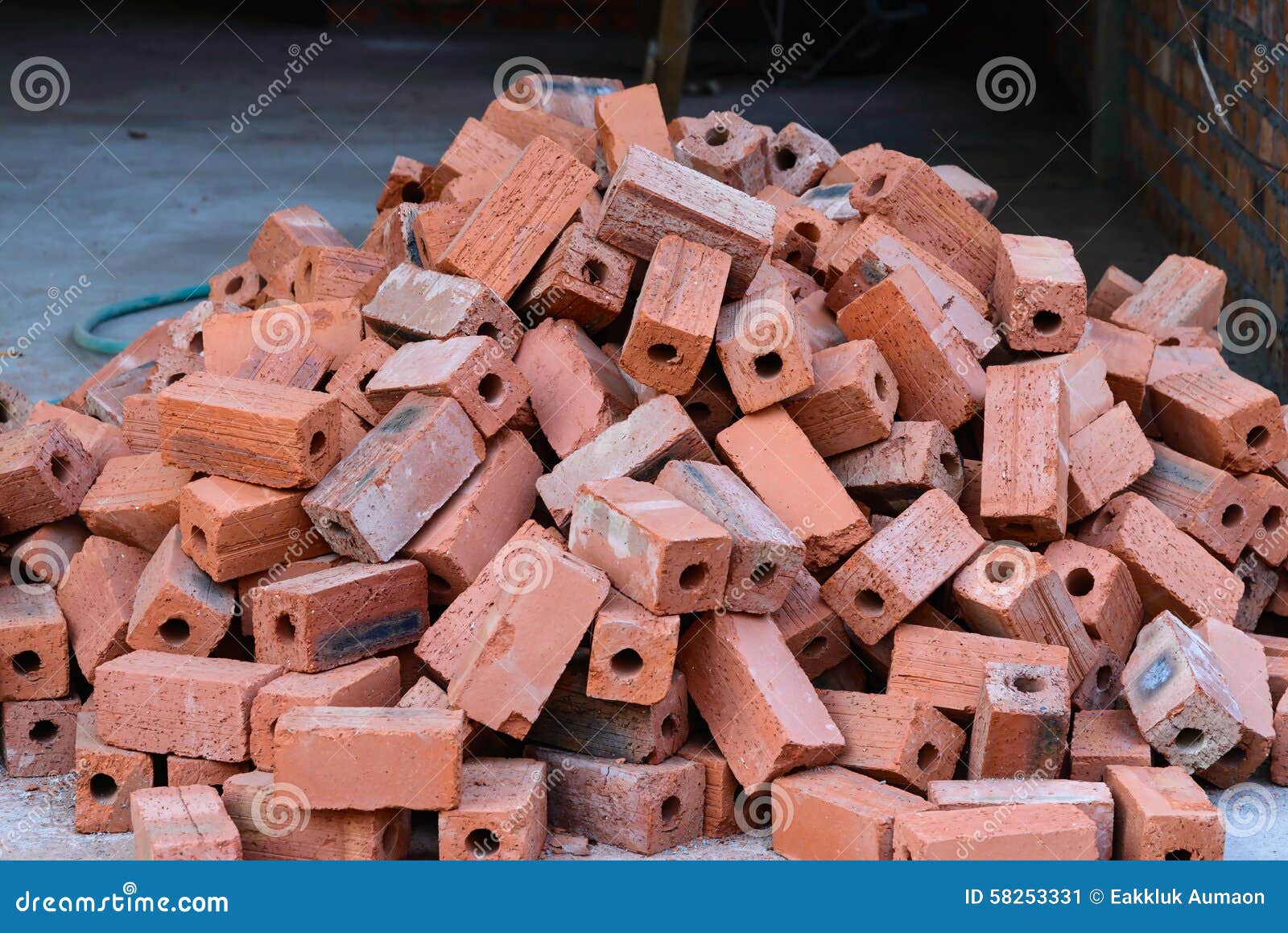 Stack of raw bricks stock image. Image of gray, object - 58253331