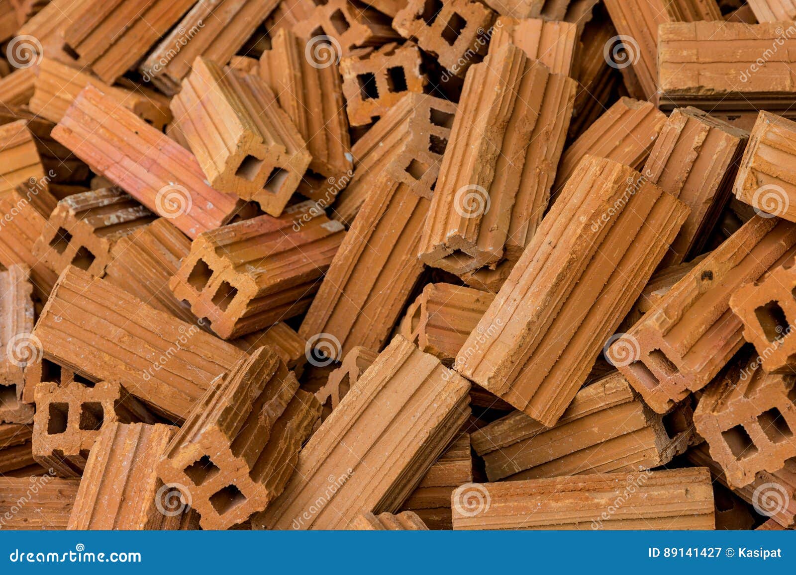 Stack of raw bricks stock image. Image of material, industry - 89141427
