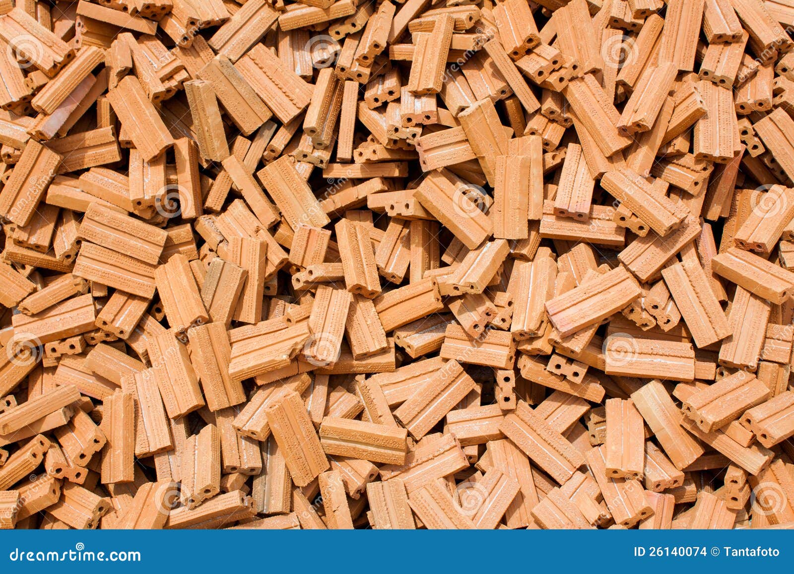 Stack of Raw Bricks Texture Stock Photo - Image of material, home: 26140074