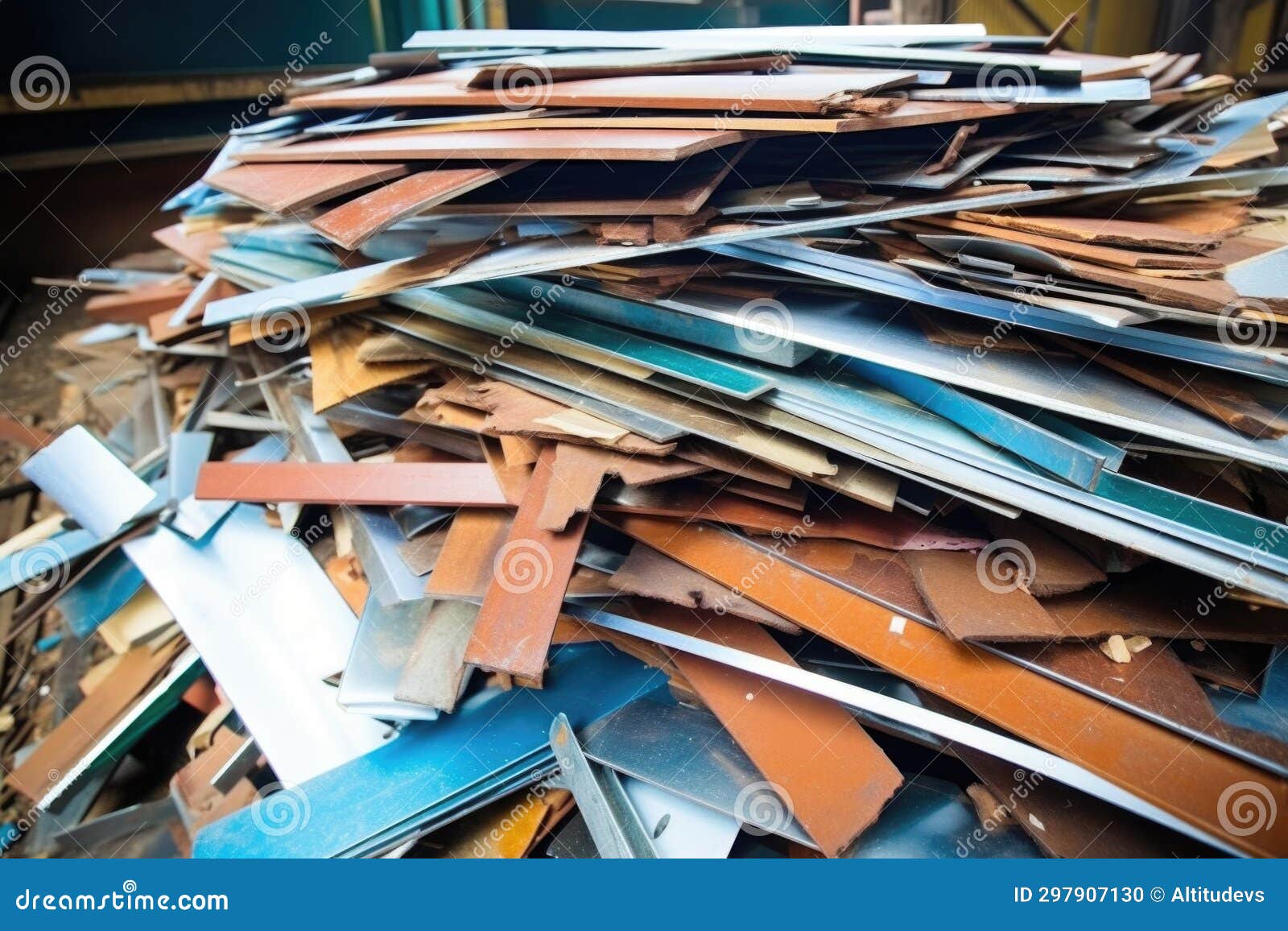 Stack of Raw Materials Used in Stapler and Staple Production Stock ...