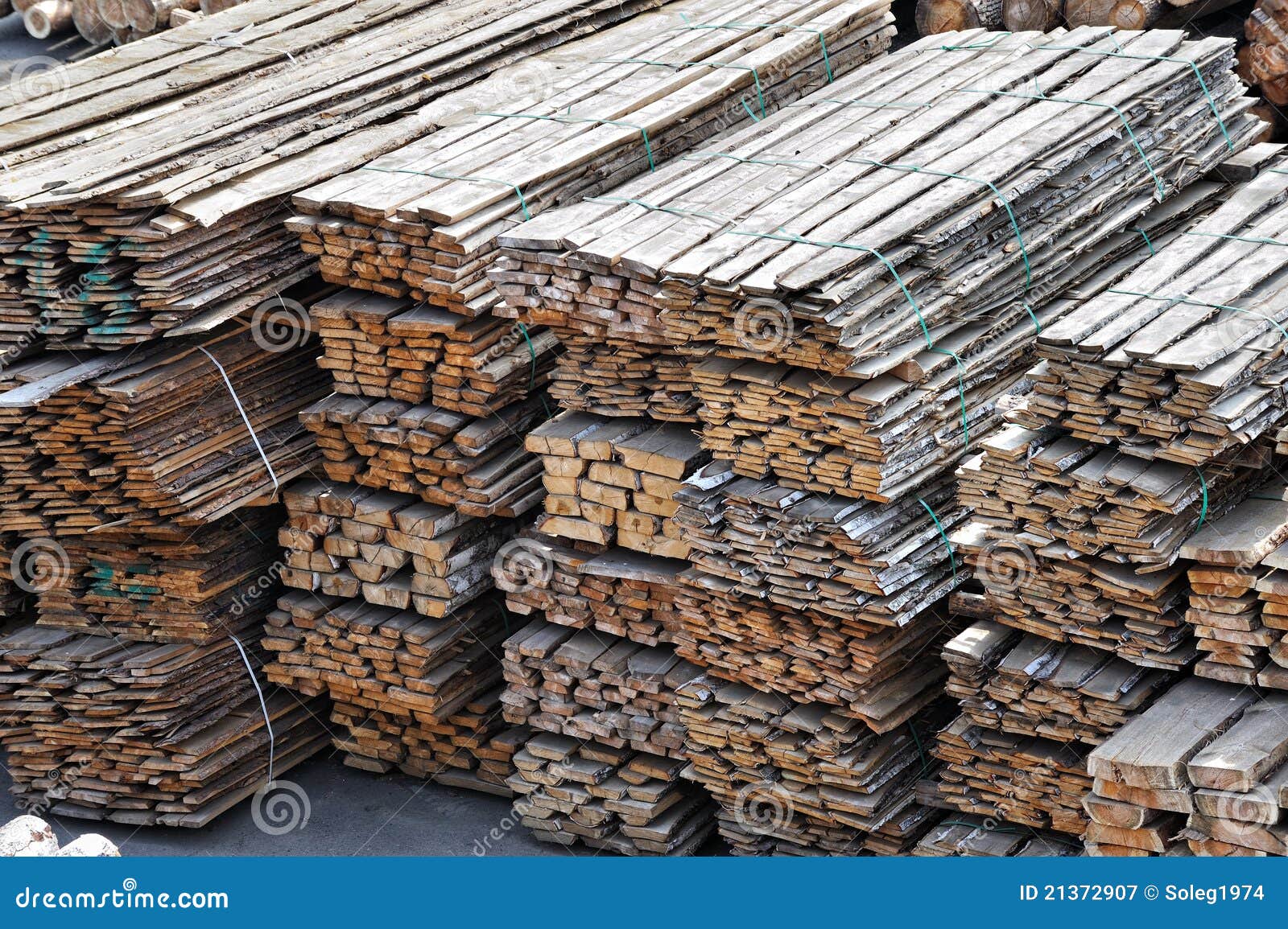 Stack of Raw Plank As Background Stock Image - Image of material, rough ...