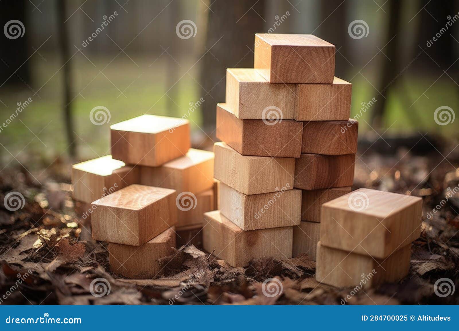 Stack of Raw Wooden Blocks for Whittling Stock Illustration ...