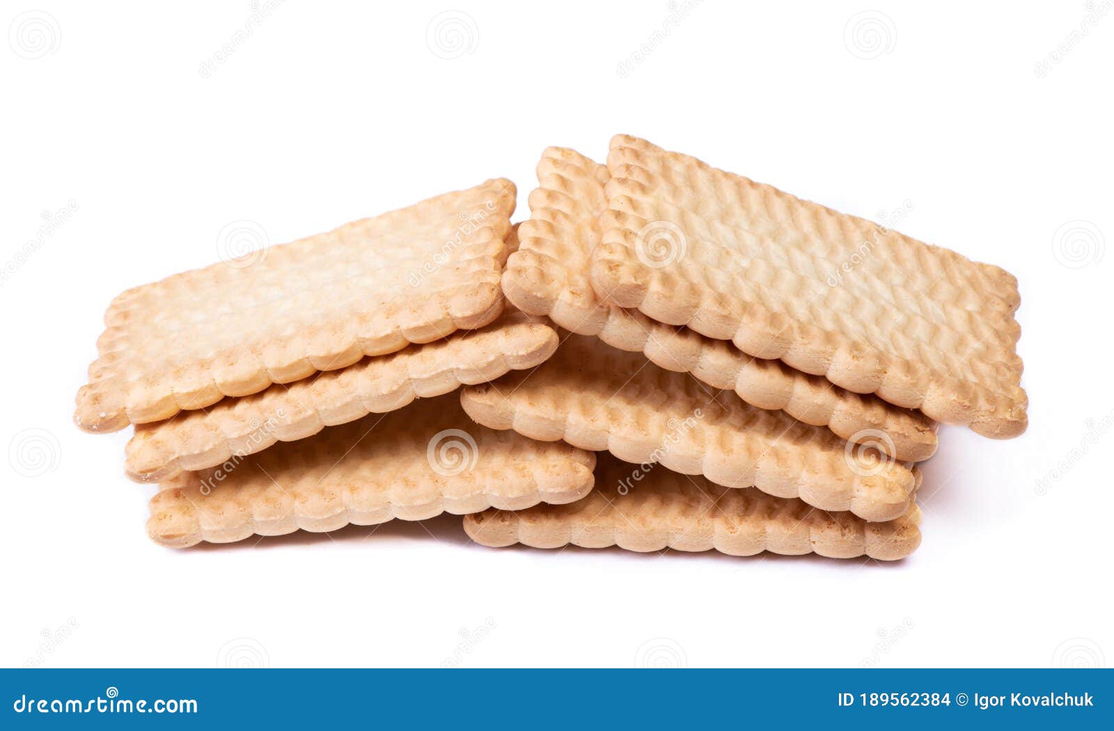 Stack of Rectangular Cookies Stock Photo - Image of golden, chip: 189562384