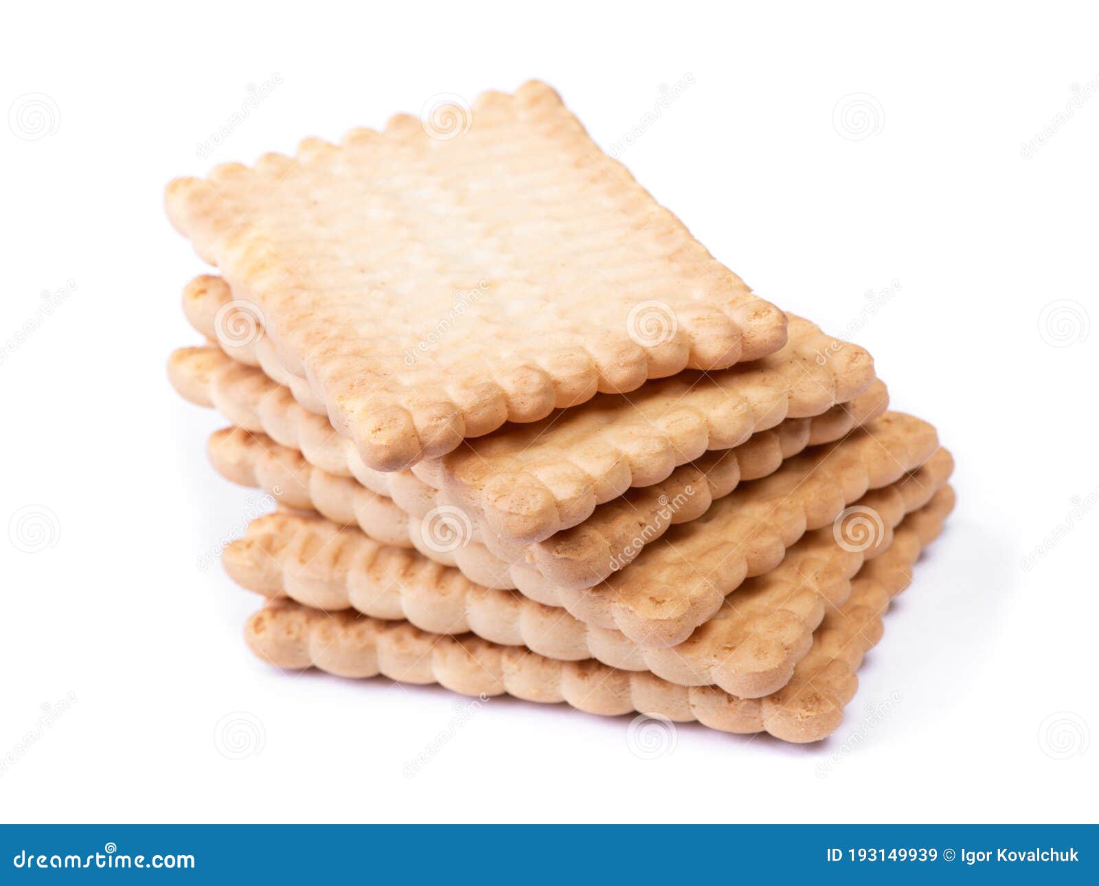 Stack of Rectangular Cookies Stock Image - Image of crisp, simple ...