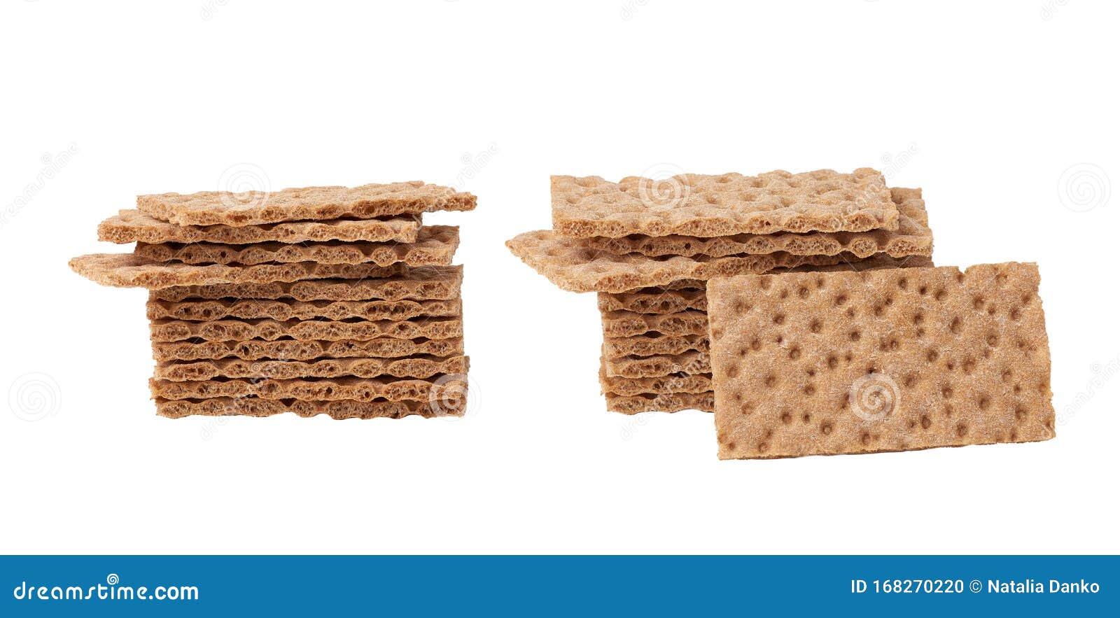 Stack of Rectangular Snack Bars Isolated on a White Background Stock ...