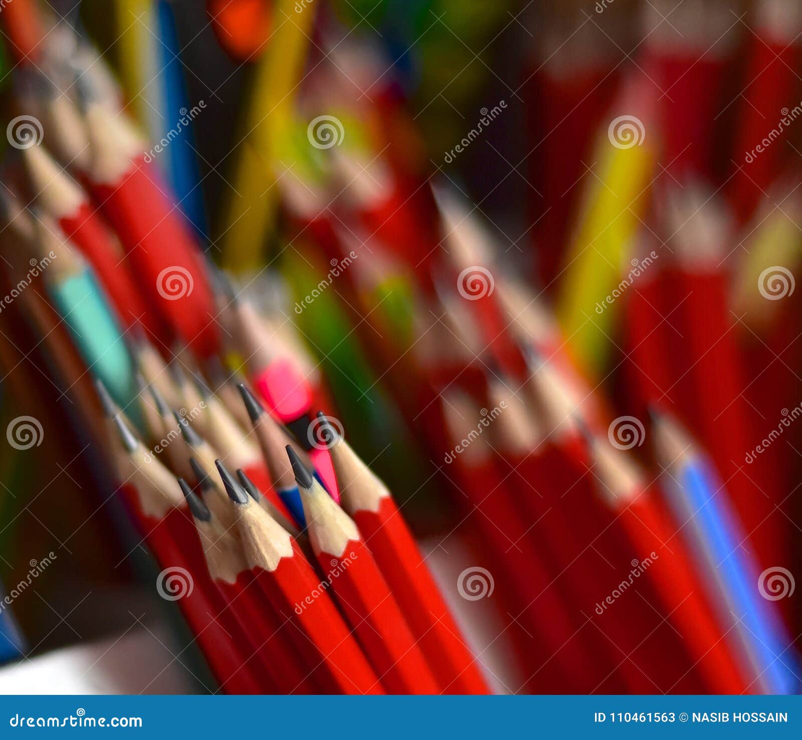 Stack of Red 2B Pencils Isolated Object Photograph Stock Image - Image ...