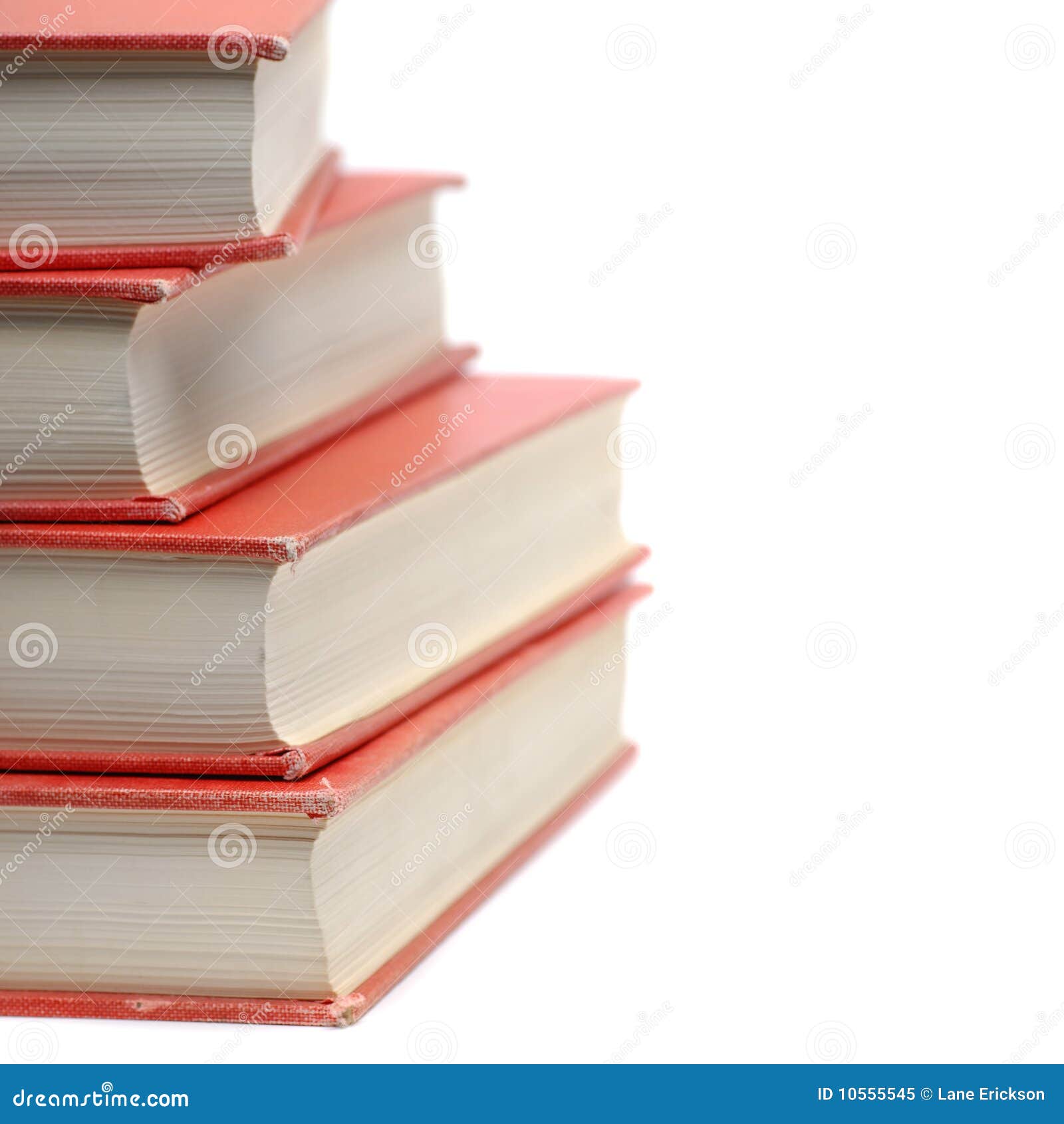 Stack of Red Books stock image. Image of isolated, green - 10555545