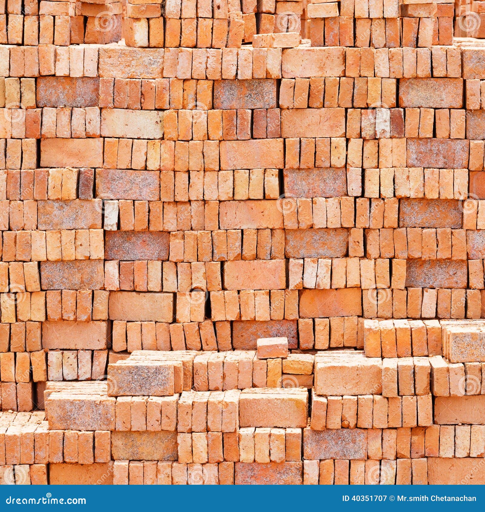 Stack of red brick stock image. Image of surface, brick - 40351707