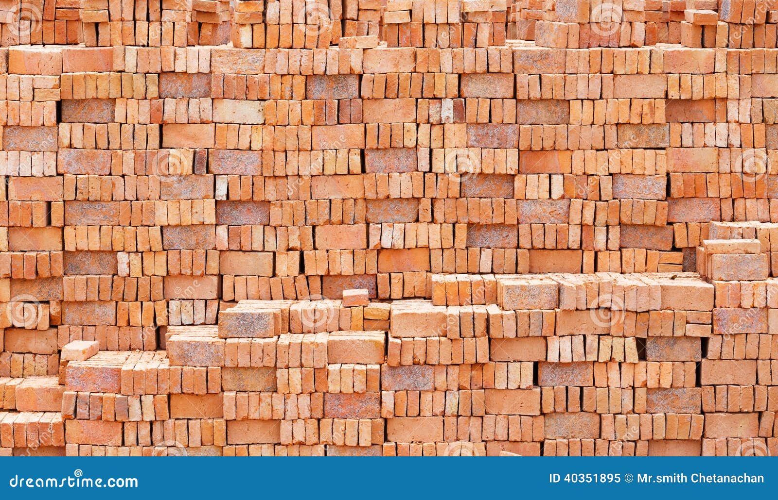 Stack of red brick stock image. Image of building, stone - 40351895