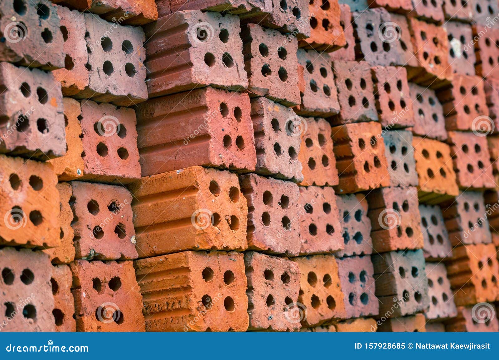 Stack the Red Bricks that are Arranged in the Background for ...