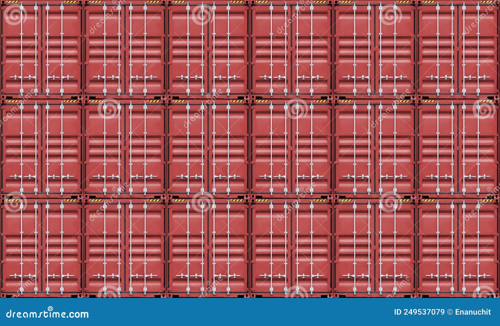 Stack of Red Containers Box Cargo in Port Shipping Yard, Containers ...