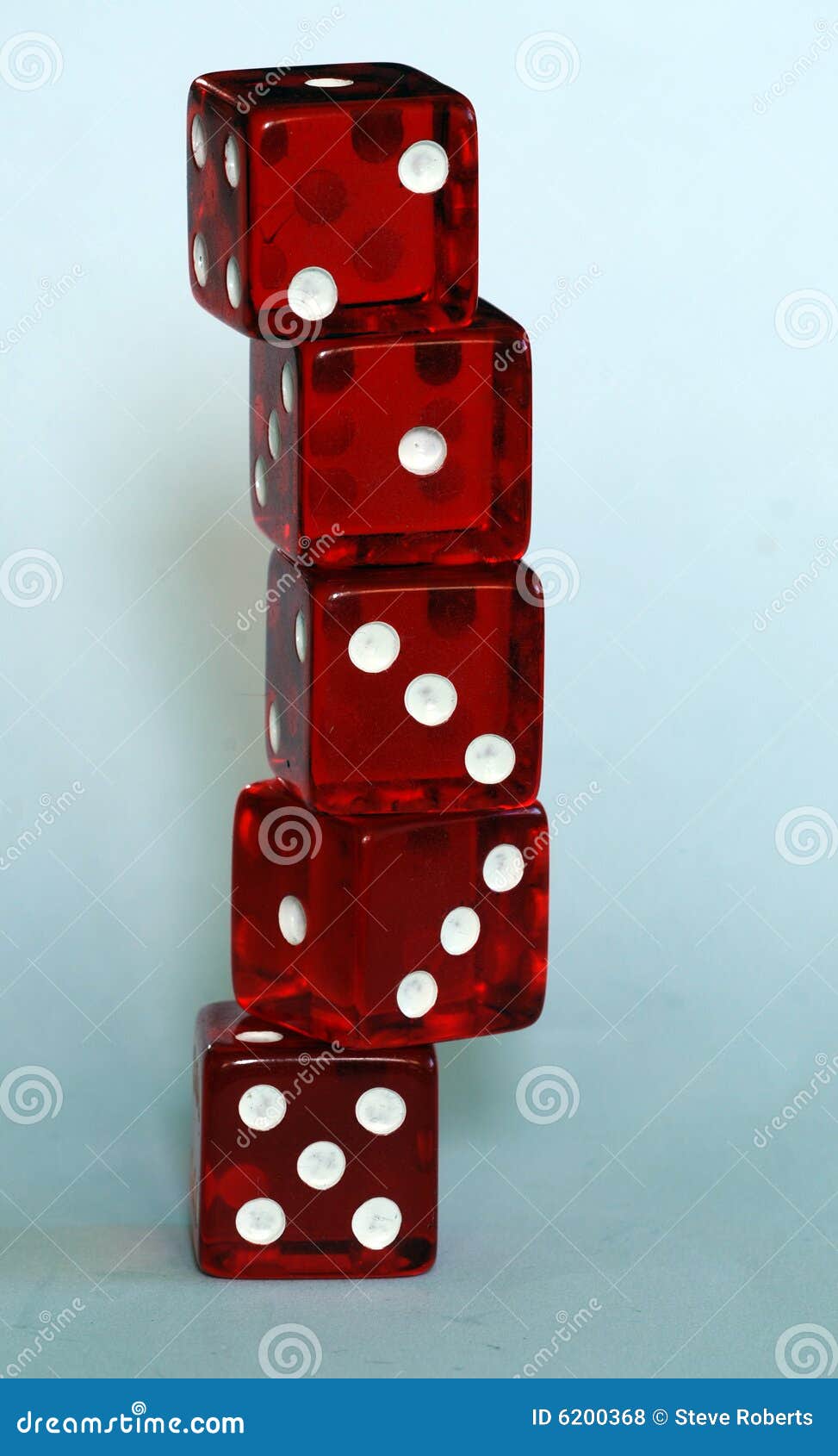Stack of red dice stock photo. Image of play, blueish - 6200368