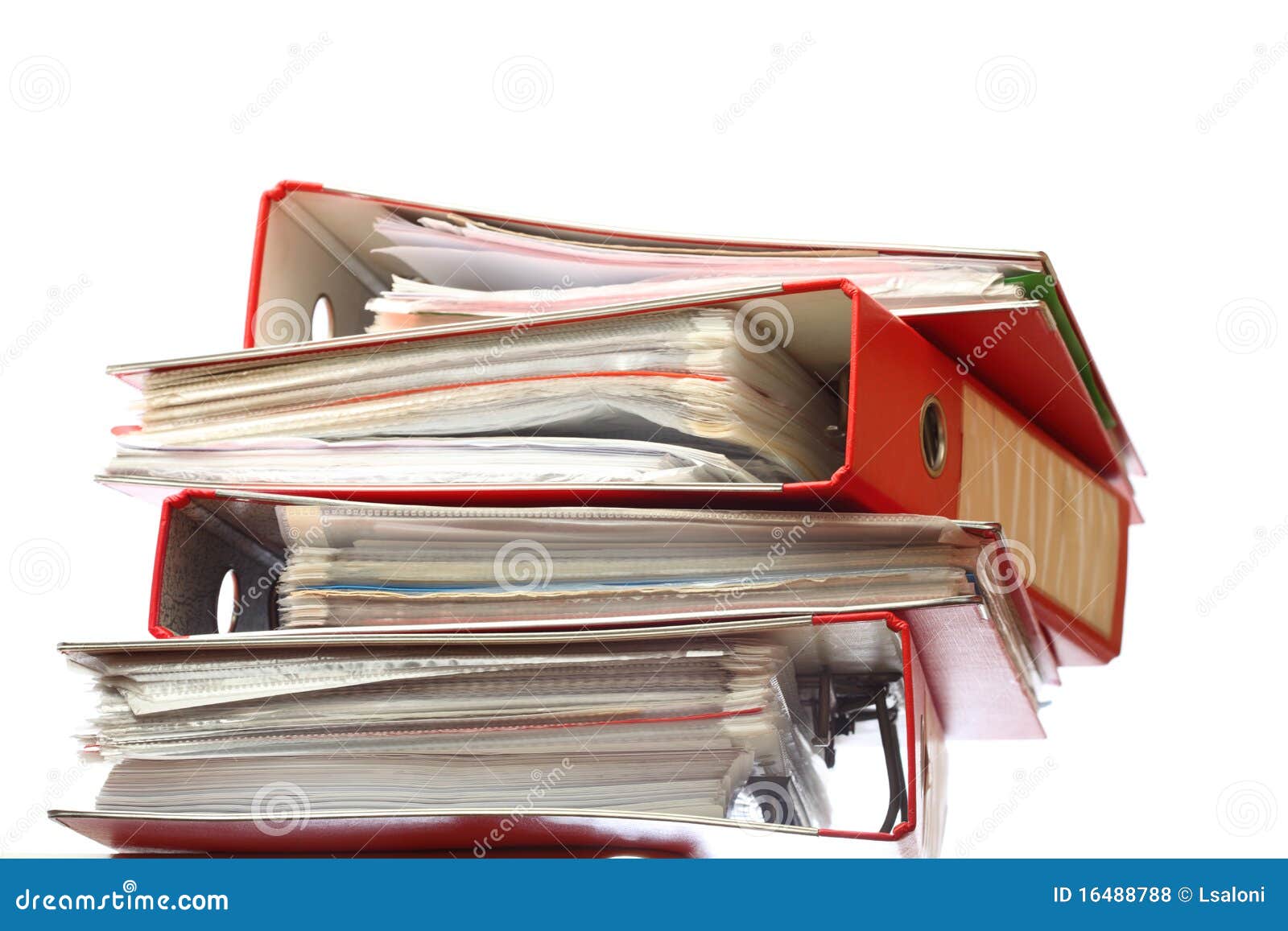 Stack Red File Office Folder Stock Photo - Image of catalog ...
