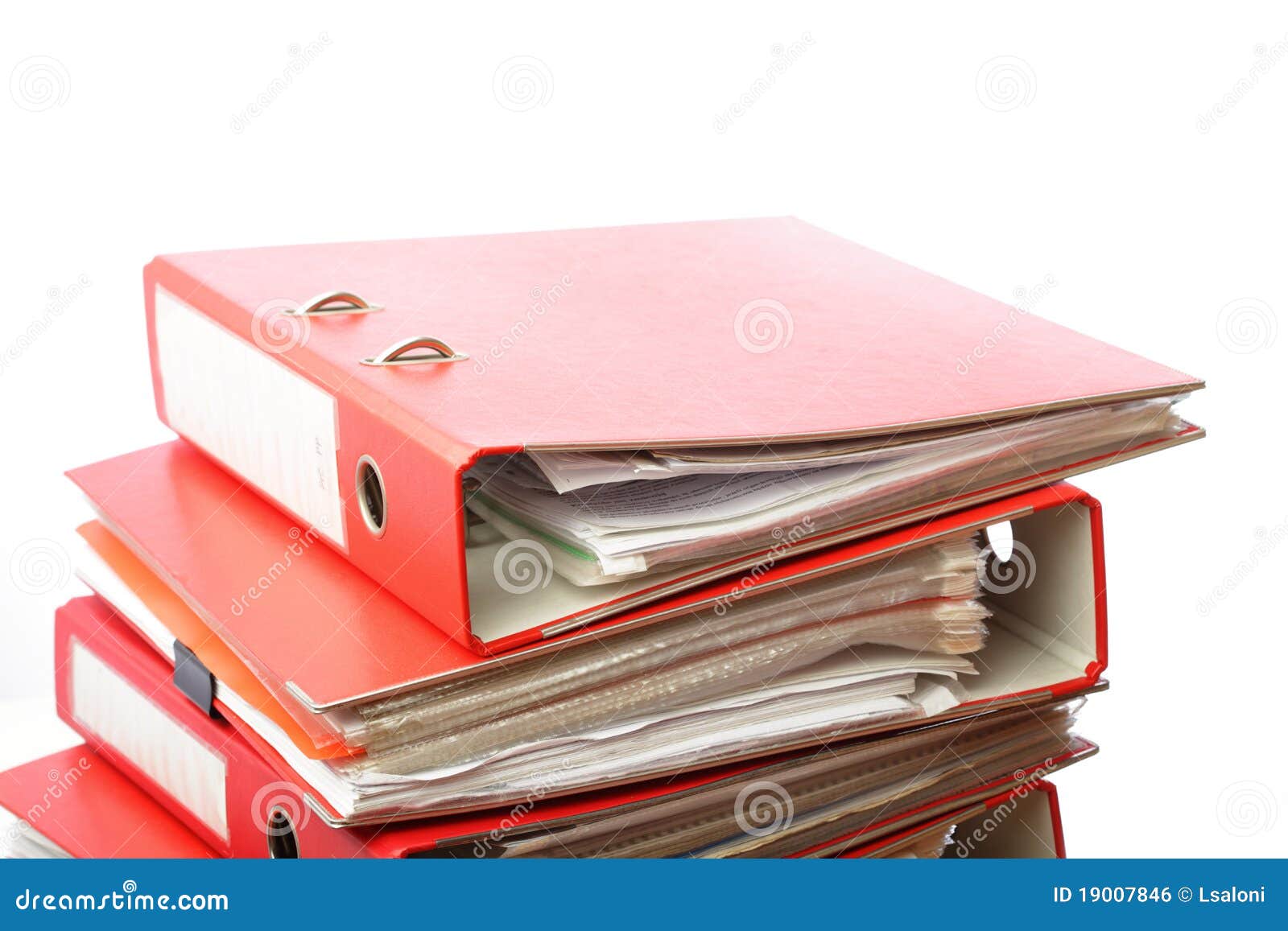Stack Red File Office Folder Stock Photo - Image of case, files: 19007846