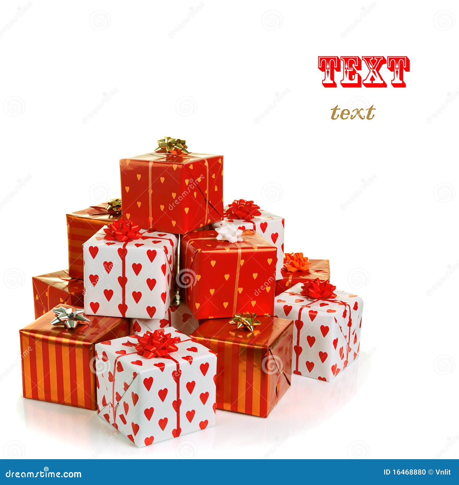 Stack of red gift boxes stock photo. Image of background - 16468880