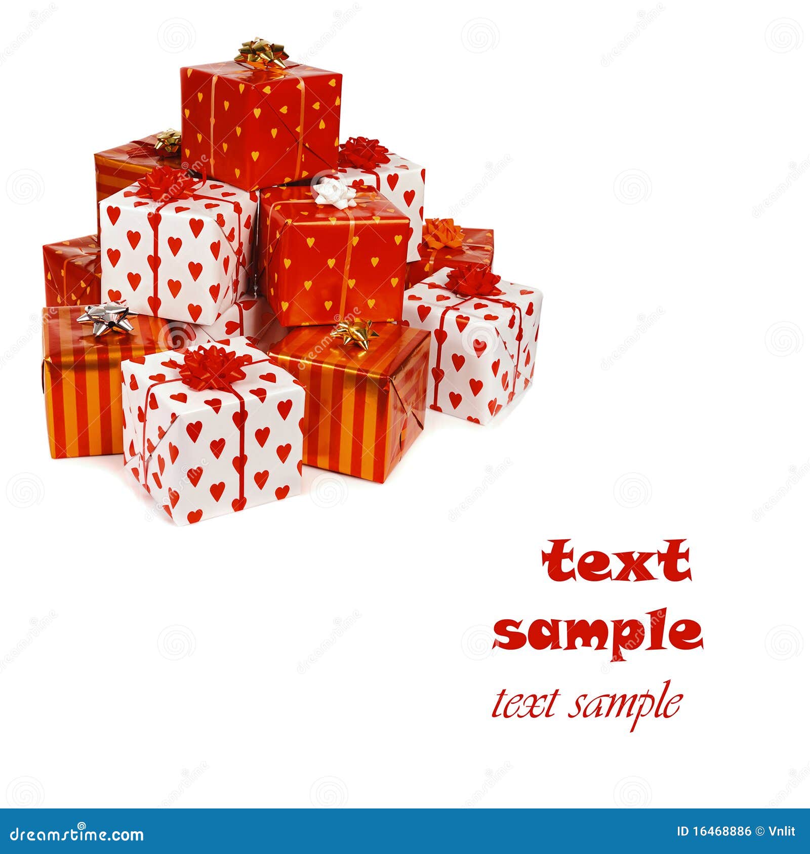 Stack of red gift boxes stock photo. Image of special - 16468886