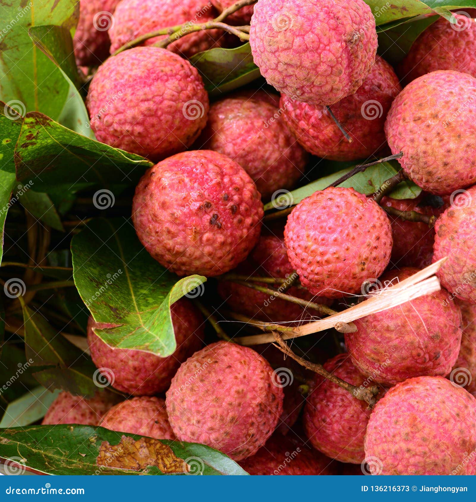Stack of Red Litchi Closeup Stock Image - Image of fruits, fruitful ...