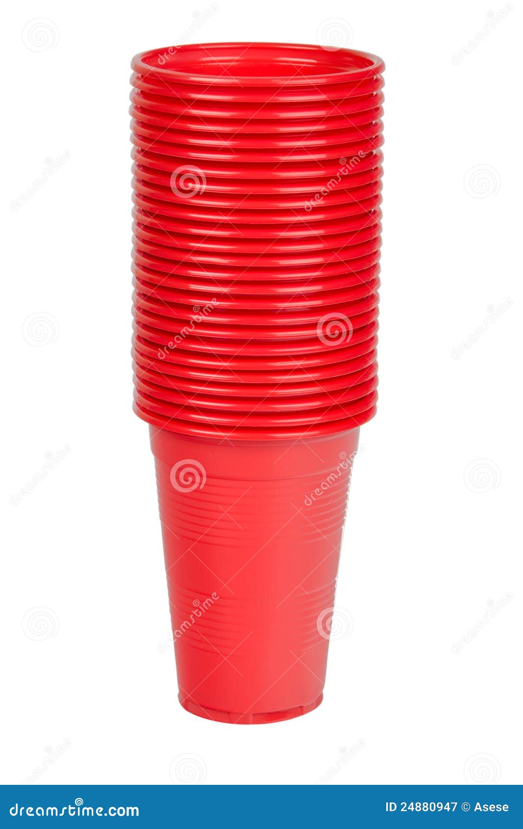 Stack of red plastic cups stock image. Image of liquid - 24880947