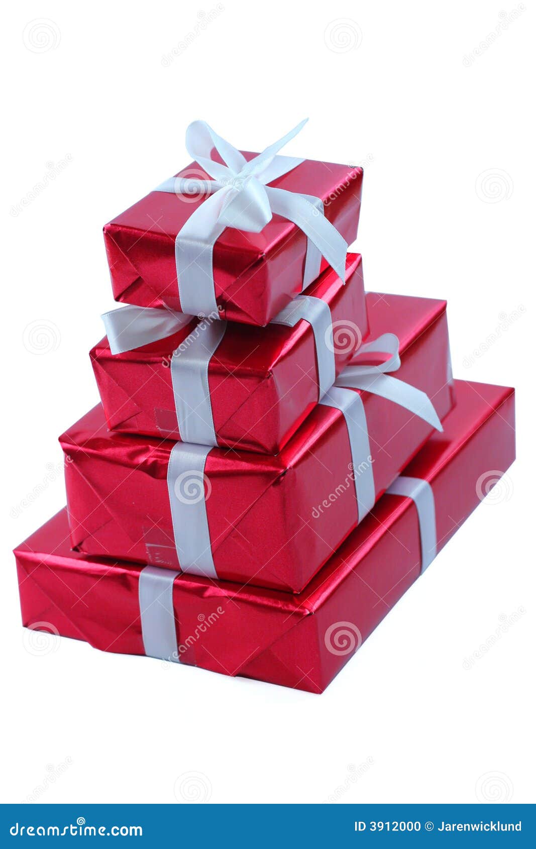 Stack of red presents stock photo. Image of presents, giving - 3912000