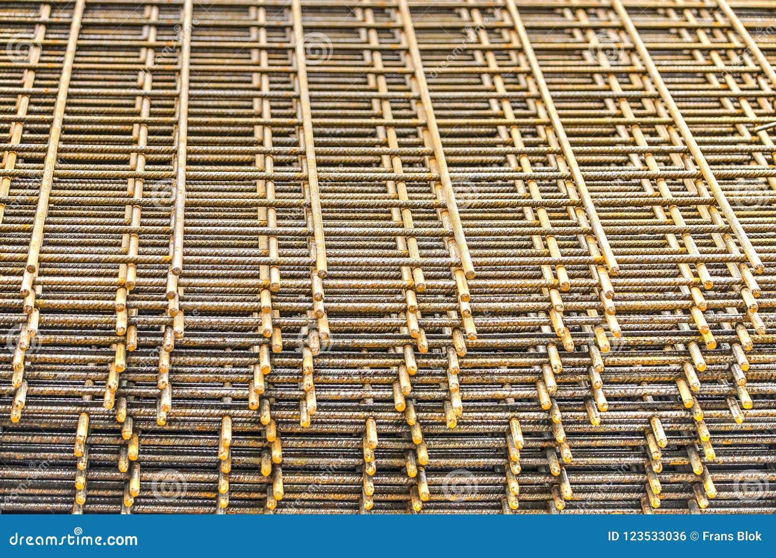 Stack of Reinforcement Meshes Stock Photo - Image of engineering, steel ...