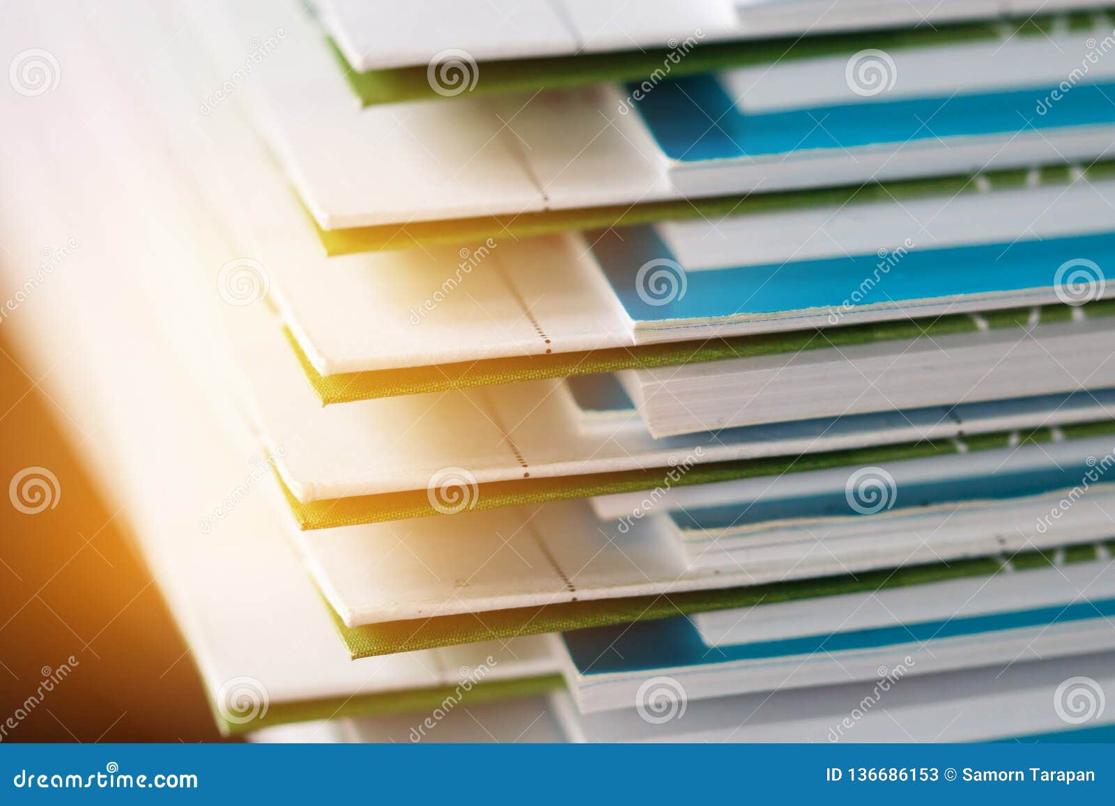 Stack of Report Paper Documents for Business Desk, Business Papers for ...