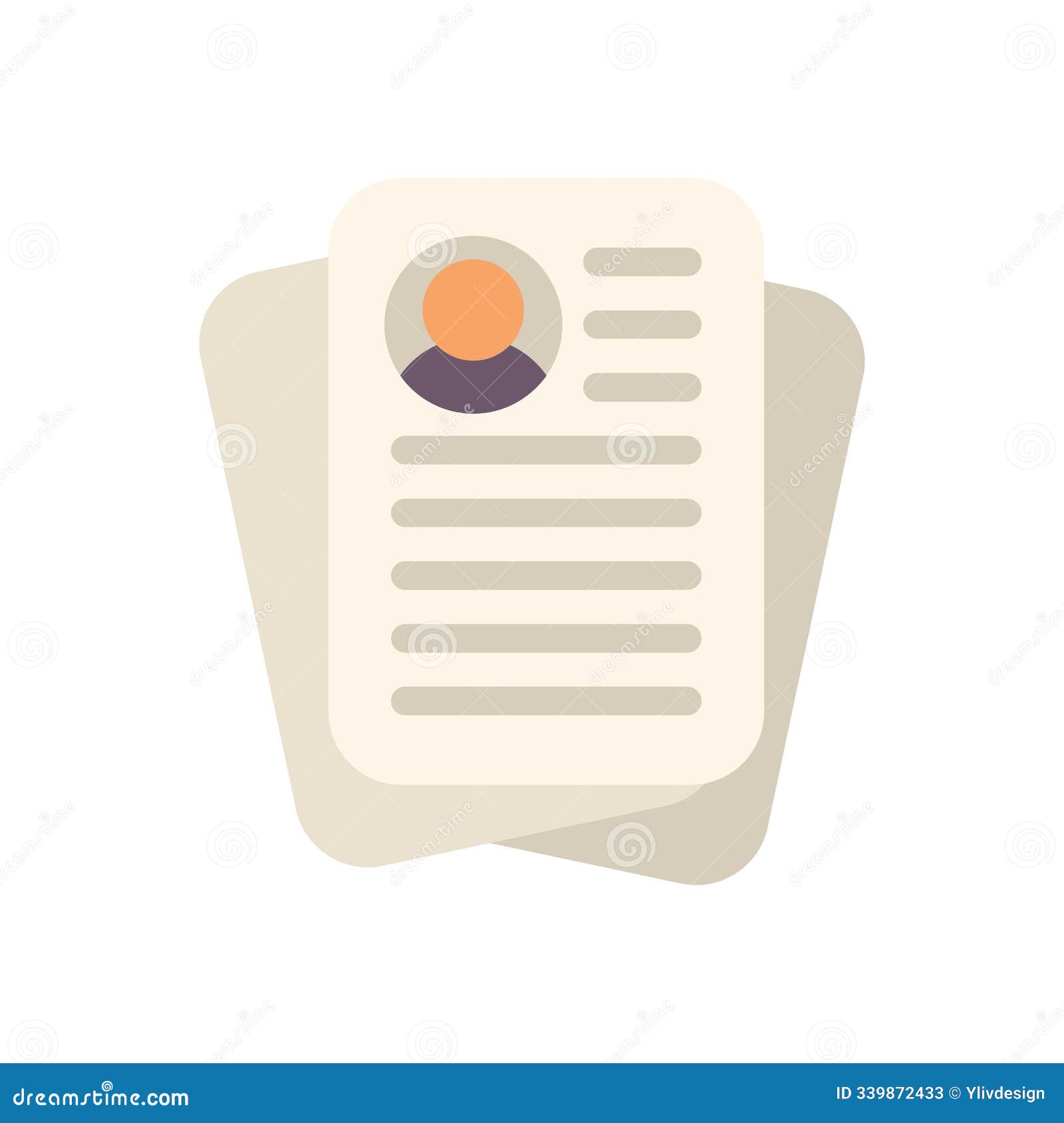 Stack Of Resumes On An Office Table Stock Photo | CartoonDealer.com ...