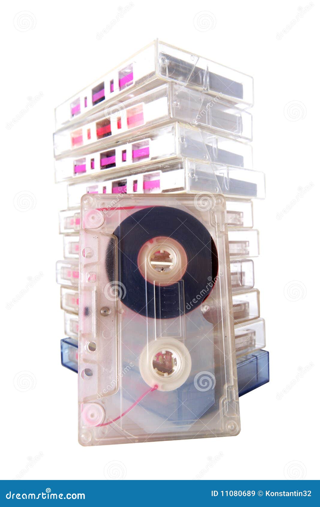 Stack of Retro Cassette Tapes Stock Image - Image of faded, demo: 11080689