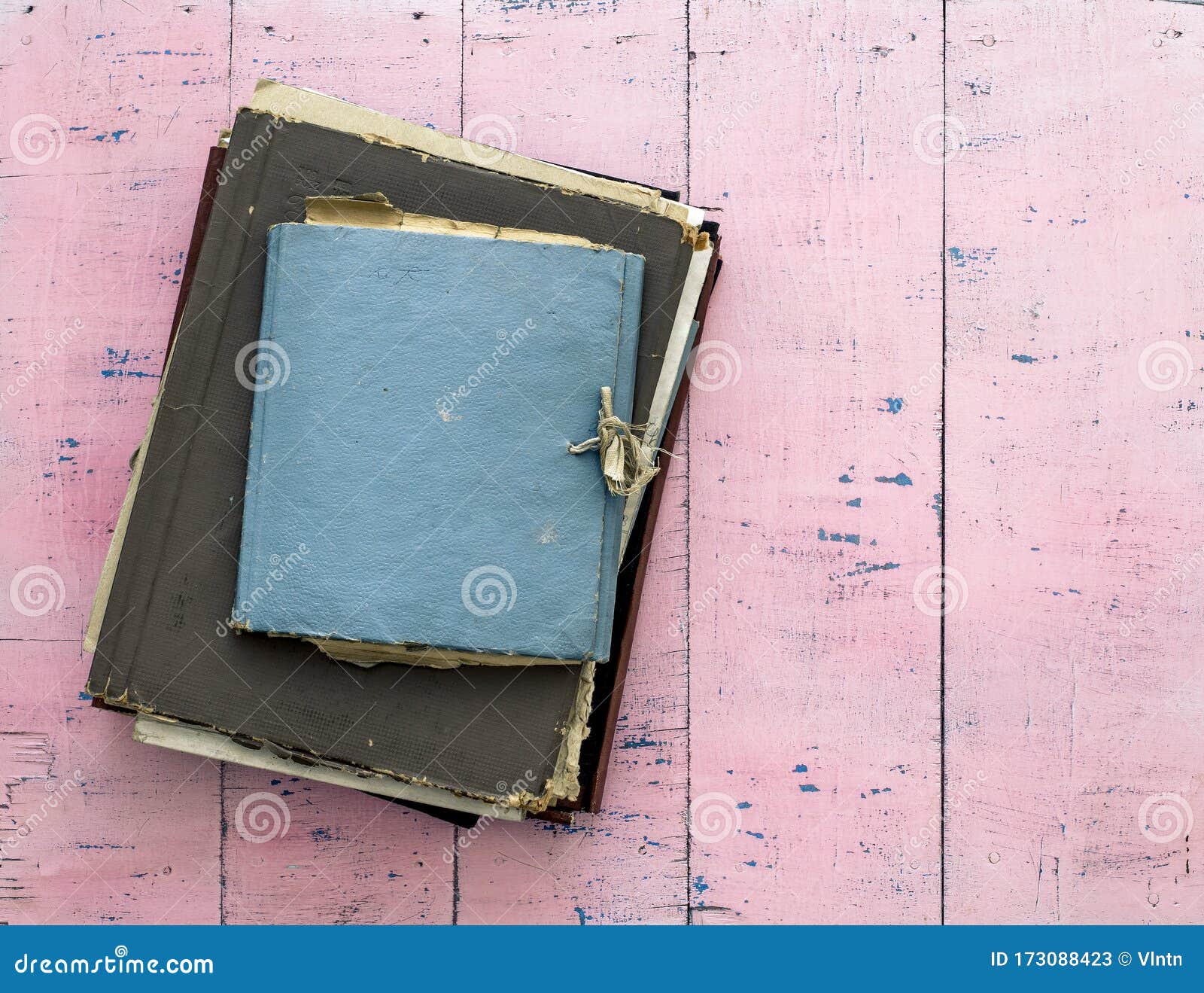 Stack of retro folders stock image. Image of document - 173088423