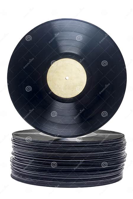 Stack of Retro Vinyl Long Play Records Stock Photo - Image of long ...