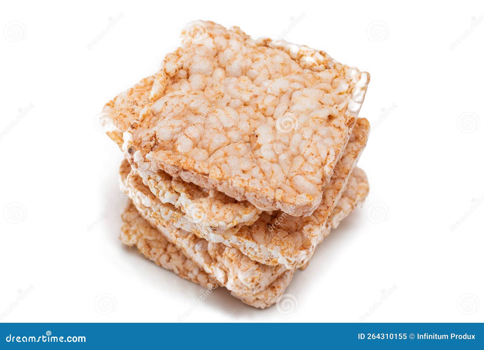 A Stack of Rice Cakes - Isolated Stock Image - Image of eating, galette ...