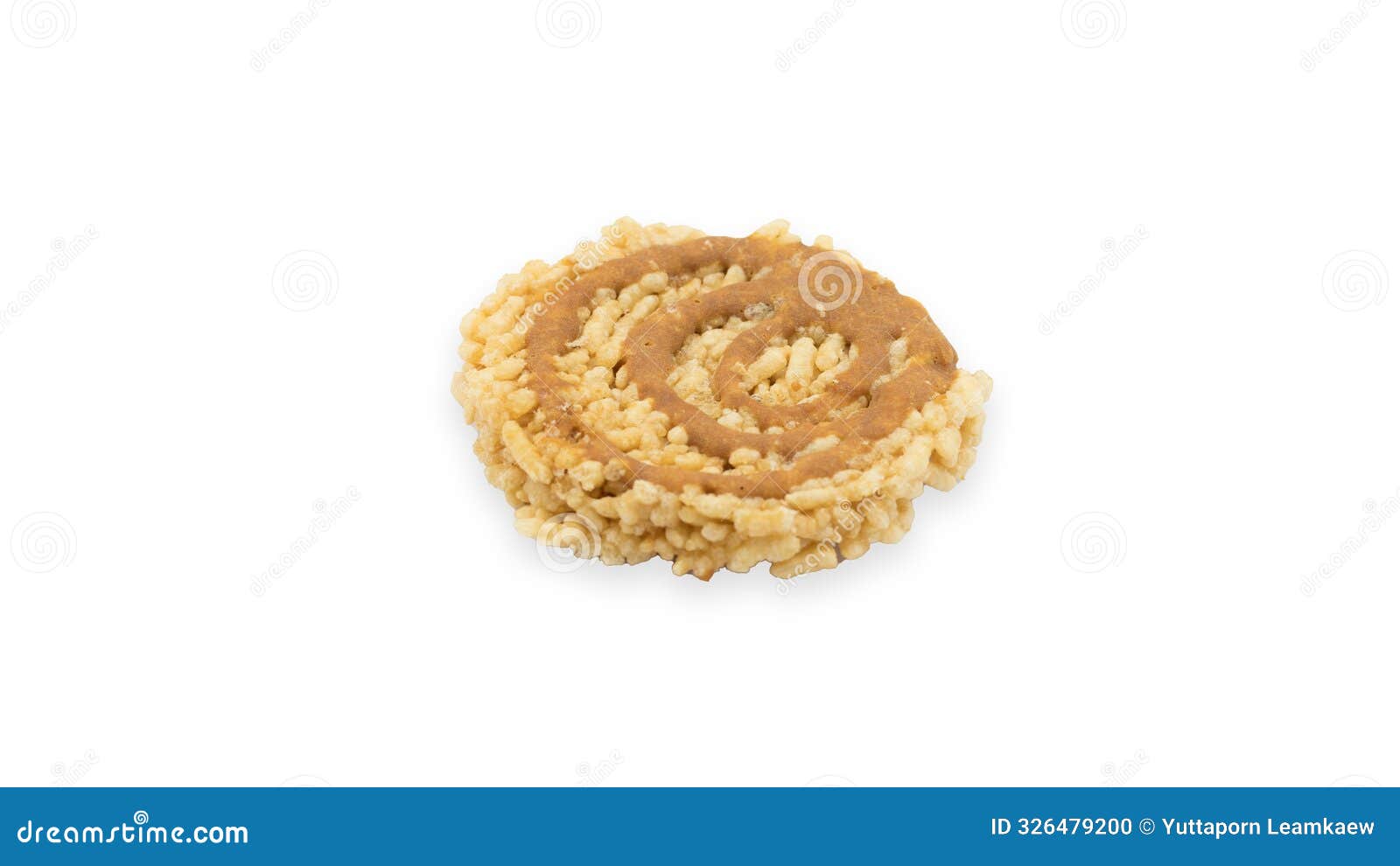 Stack of Rice Cracker, Rice Cracker with Coconut Palm Sugar Stock Photo ...