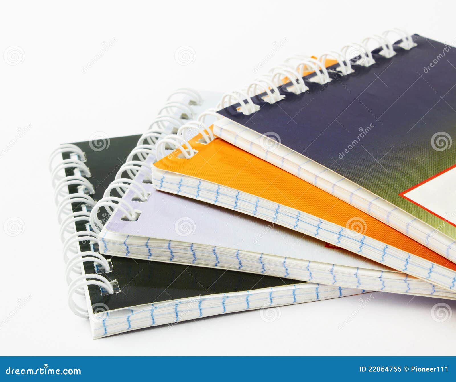 Stack of ring binder book stock image. Image of page - 22064755