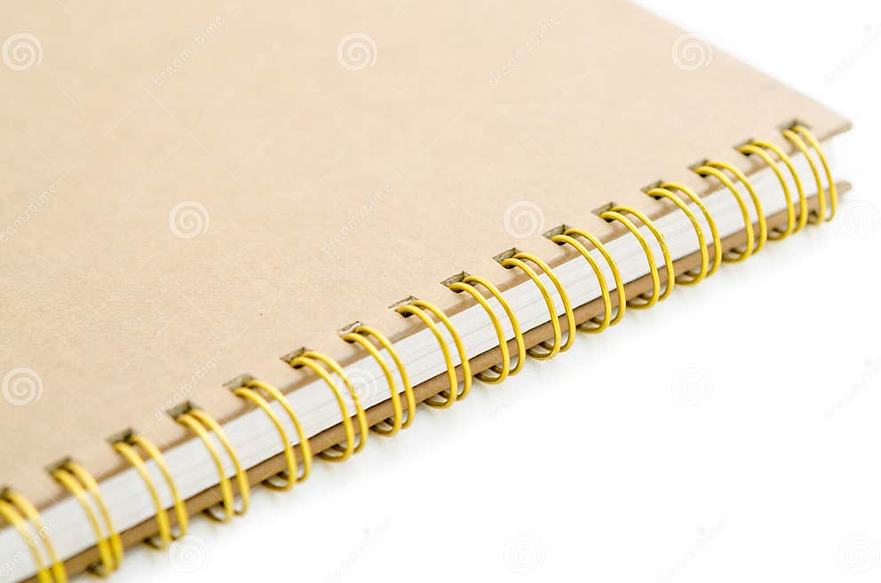 Stack of Ring Binder Book or Brown Notebook. Stock Photo - Image of ...