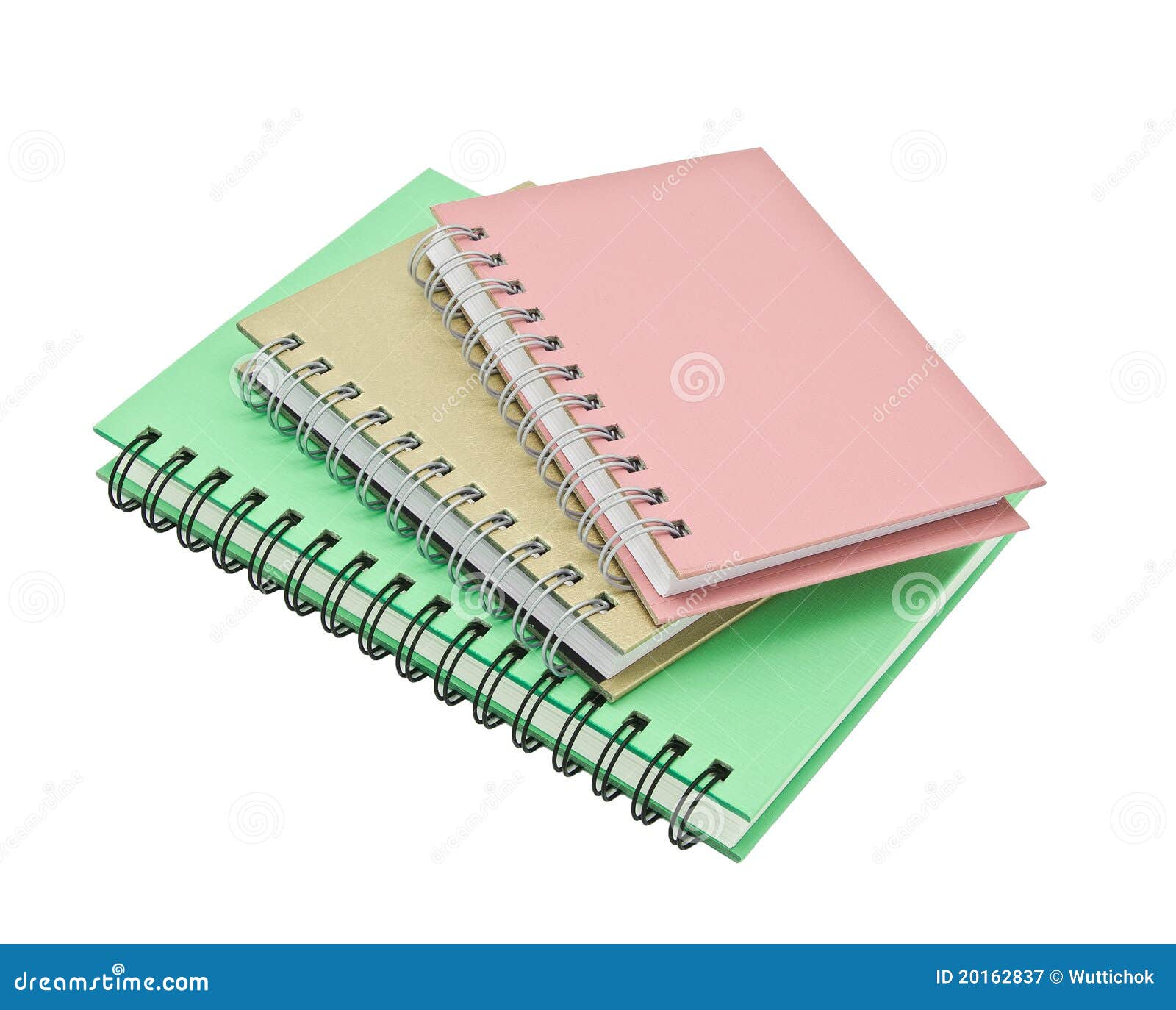 Stack of Ring Binder Book or Notebook Stock Image - Image of notepad ...