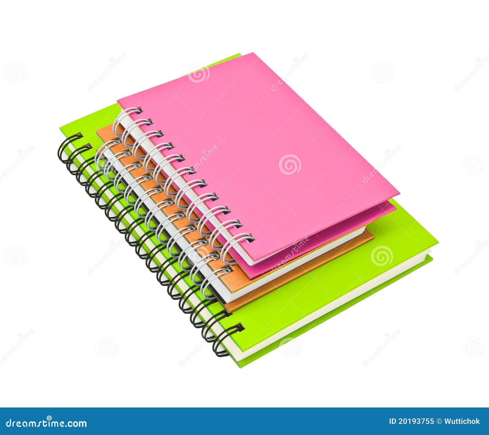 Stack of Ring Binder Book or Notebook Stock Image - Image of letter ...