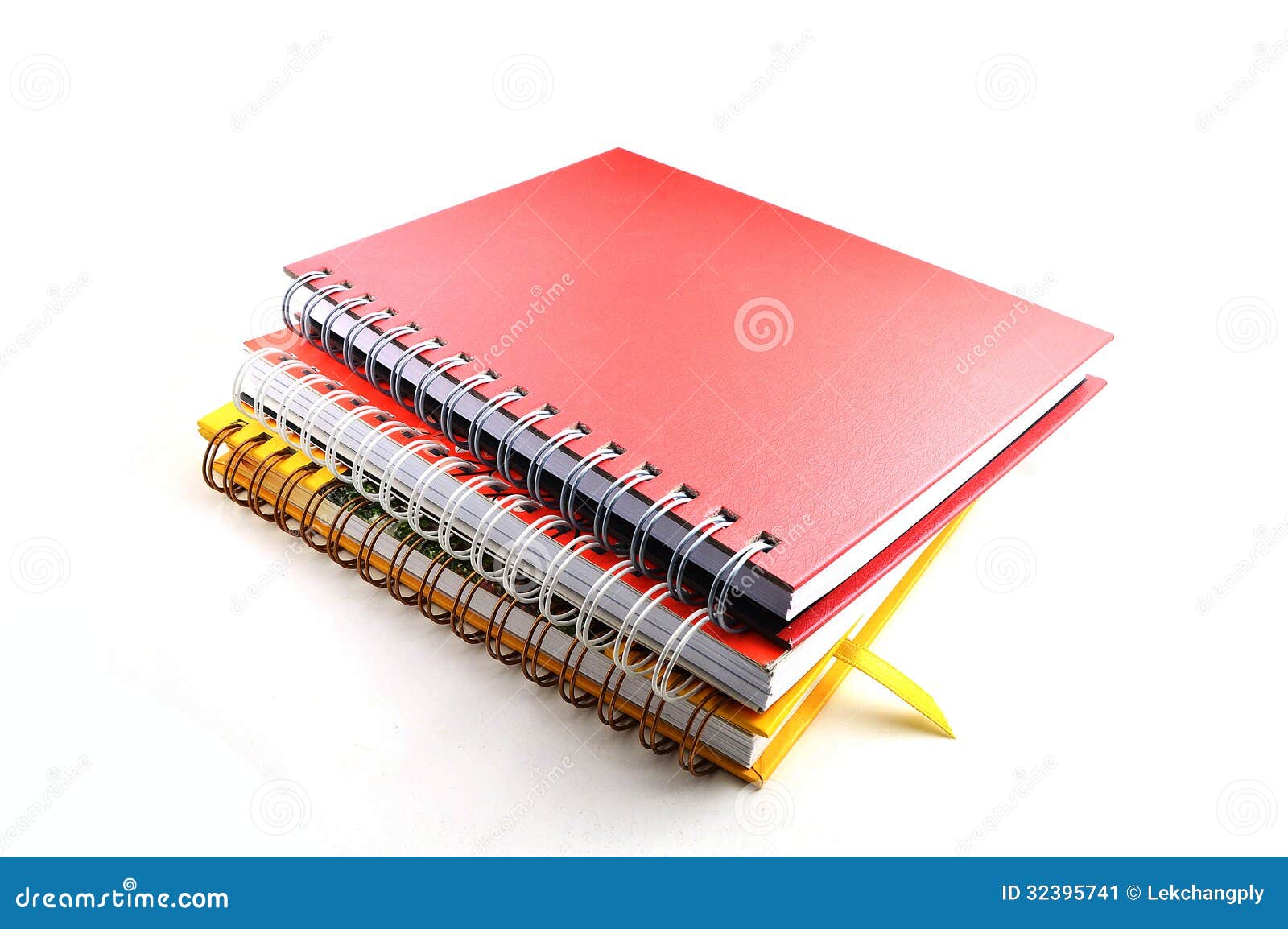 Stack of Ring Binder Book or Notebook Stock Image - Image of binder ...