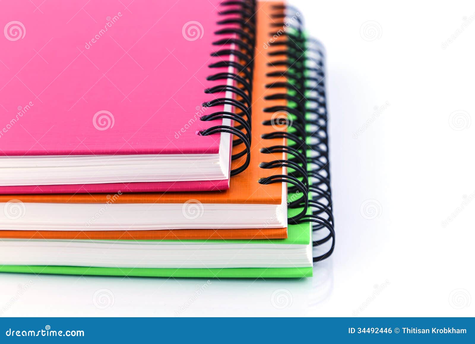 Stack of ring binder book stock photo. Image of background - 34492446
