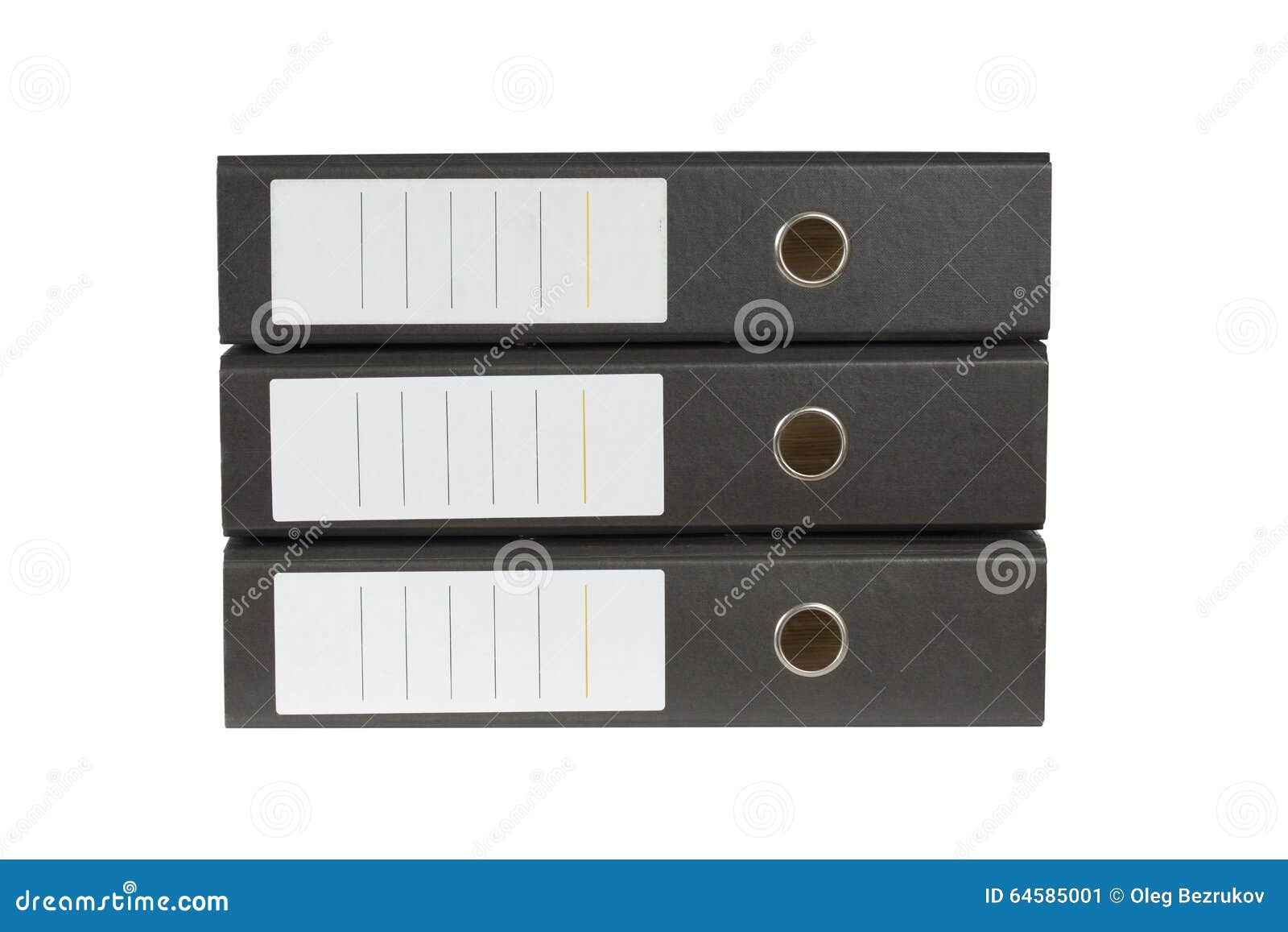 Stack of ring binders stock image. Image of objects, blank - 64585001