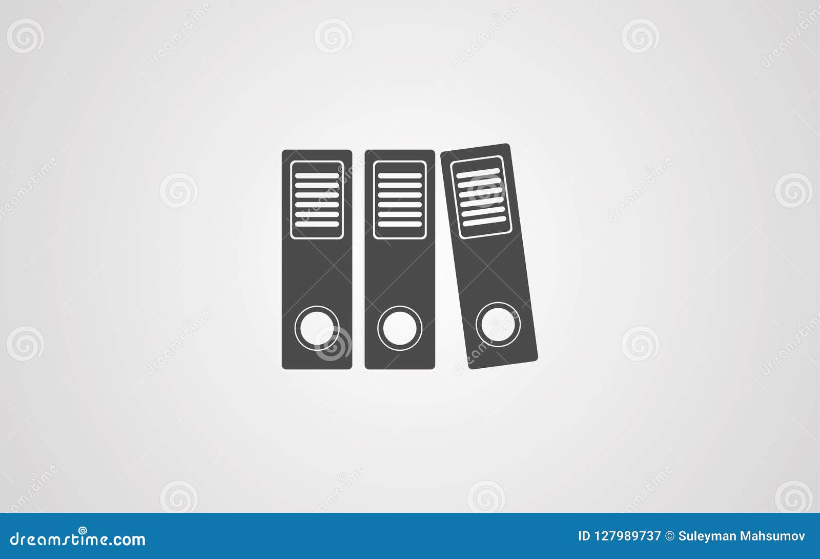 Binders Vector Icon Sign Symbol Stock Vector - Illustration of ...