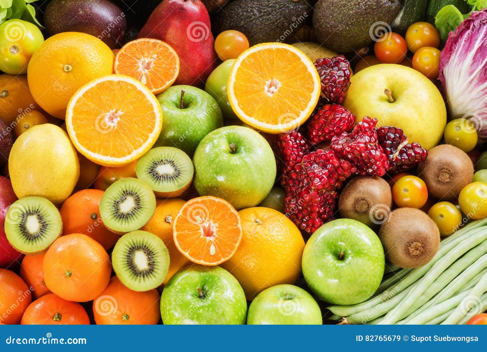 Stack of Ripe Fruits and Vegetables for Eating Healthy Stock Image ...
