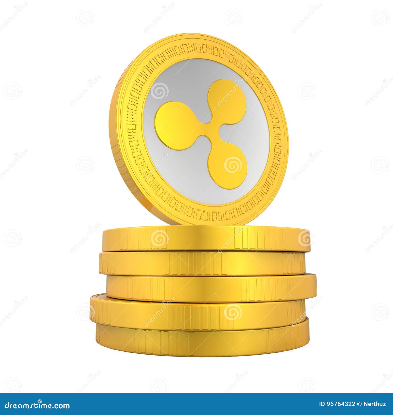 Stack of Ripple Coins Isolated Editorial Photography - Illustration of ...