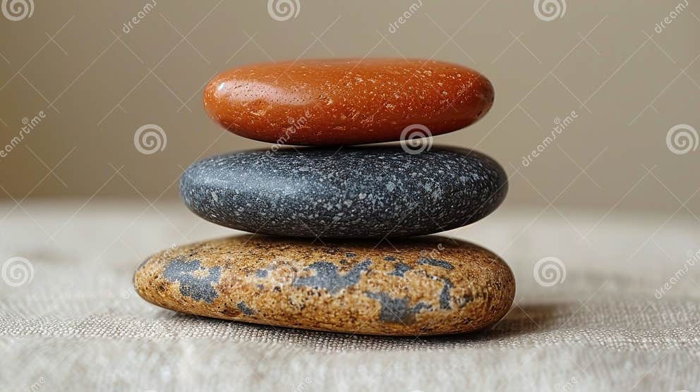 Stack of Rocks Balanced on Top of Each Other Stock Photo - Image of ...