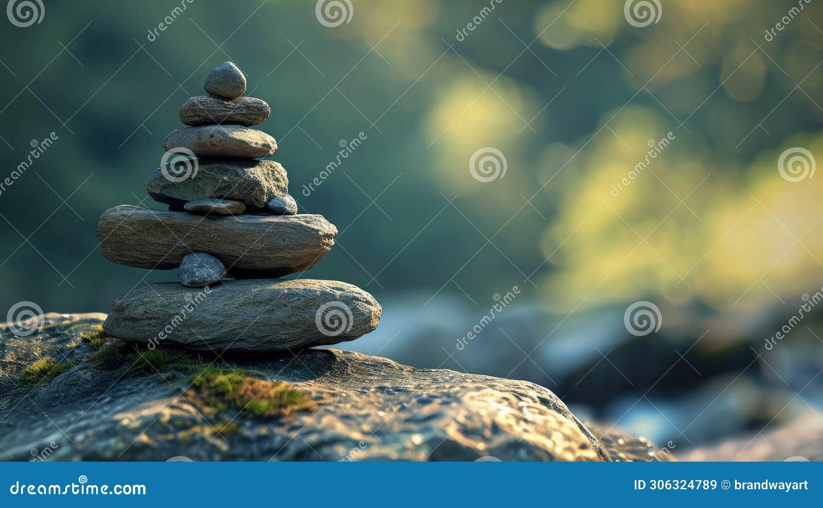Stack of Rocks Balancing on Top of Rock Stock Illustration ...