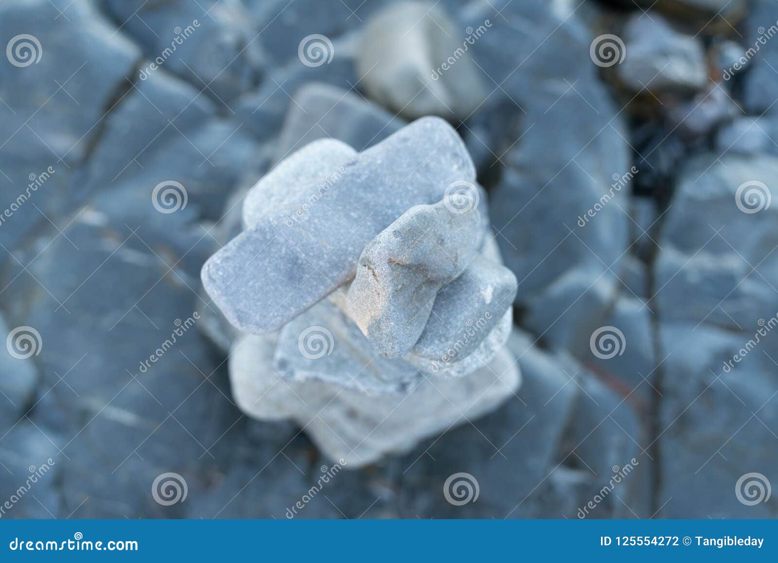 Stack of Rocks, Abstract Top Down View Stock Photo - Image of object ...