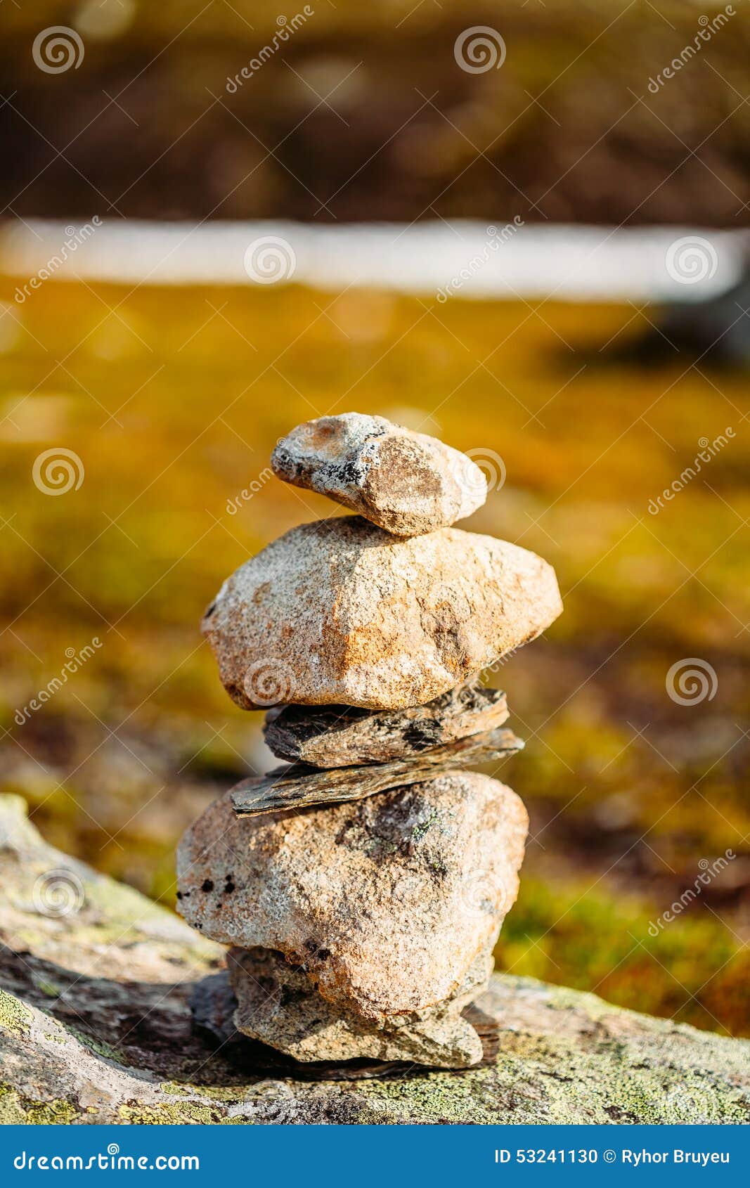Stack of Rocks on Norwegian Mountain, Norway Stock Photo - Image of ...