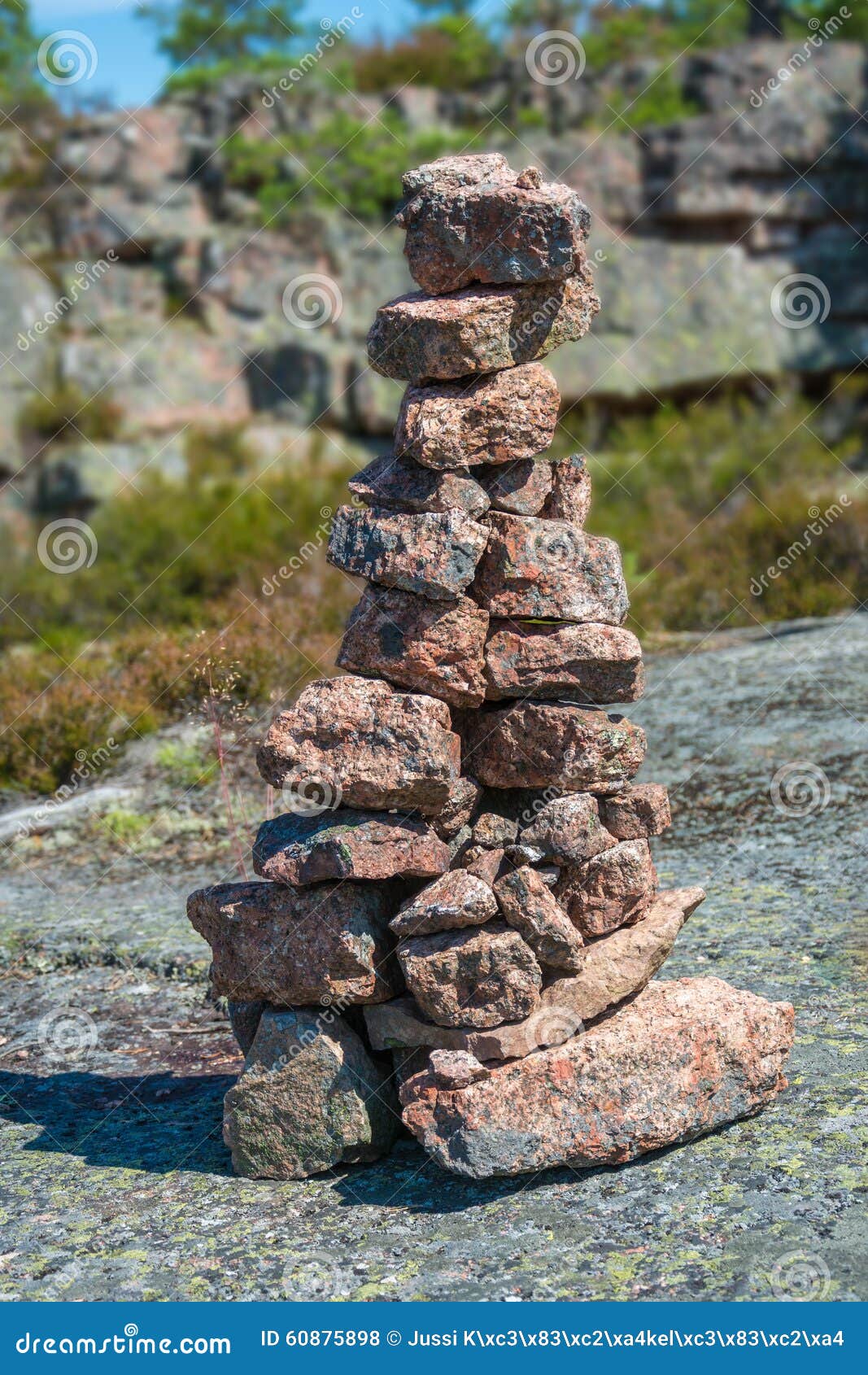 Stack of rocks stock photo. Image of rock, heap, stones - 60875898