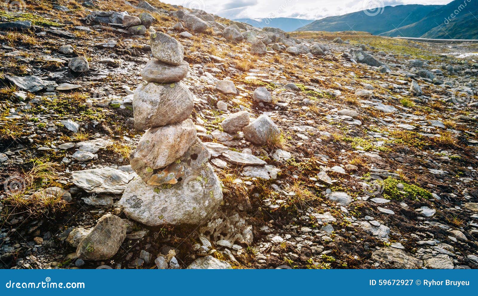 Stack of Rocks Stones, Norway Nature Stock Image - Image of norwegian ...