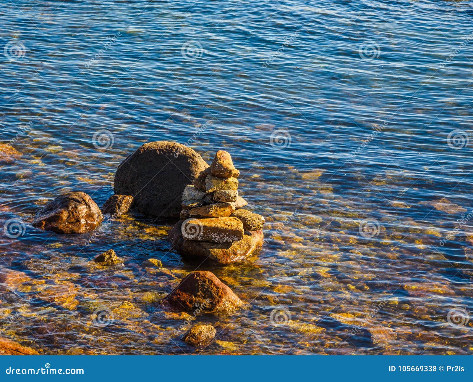 Stack of rocks in water stock photo. Image of vancouver - 105669338